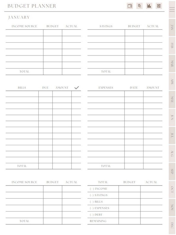 Ultimate Digital Budget Planner - Better Organized