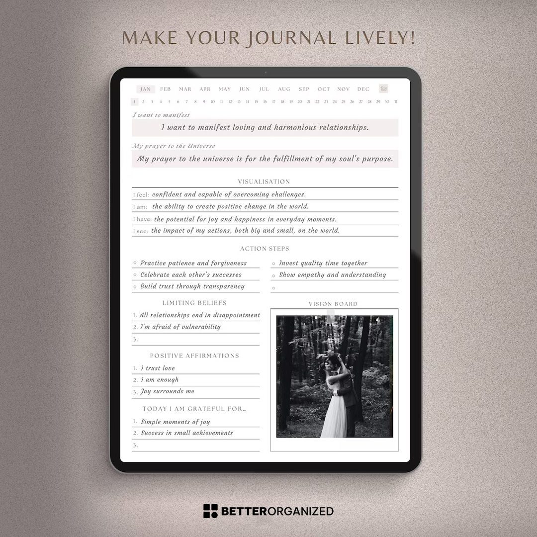 Ultimate Digital Manifestation Journal - Better Organized