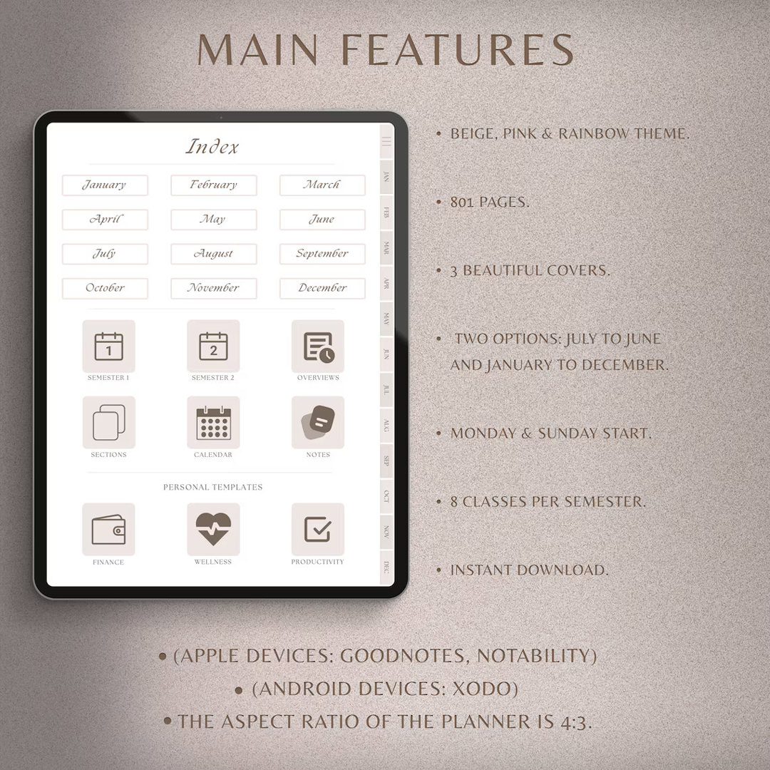 Ultimate Digital Student Planner - Better Organized