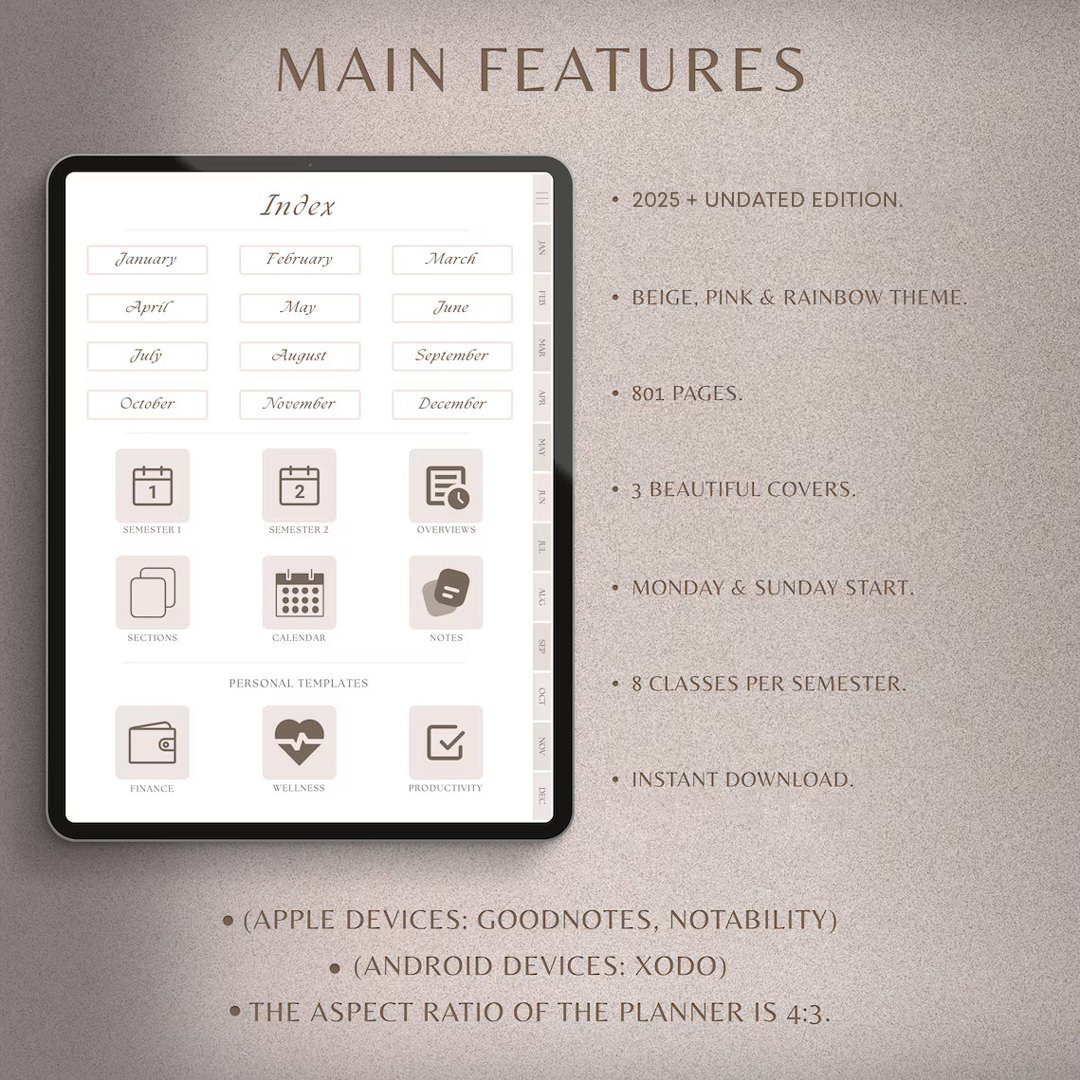 Ultimate Digital Student Planner - Better Organized