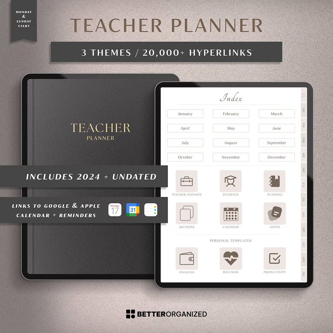 Teacher Planner - Better Organized