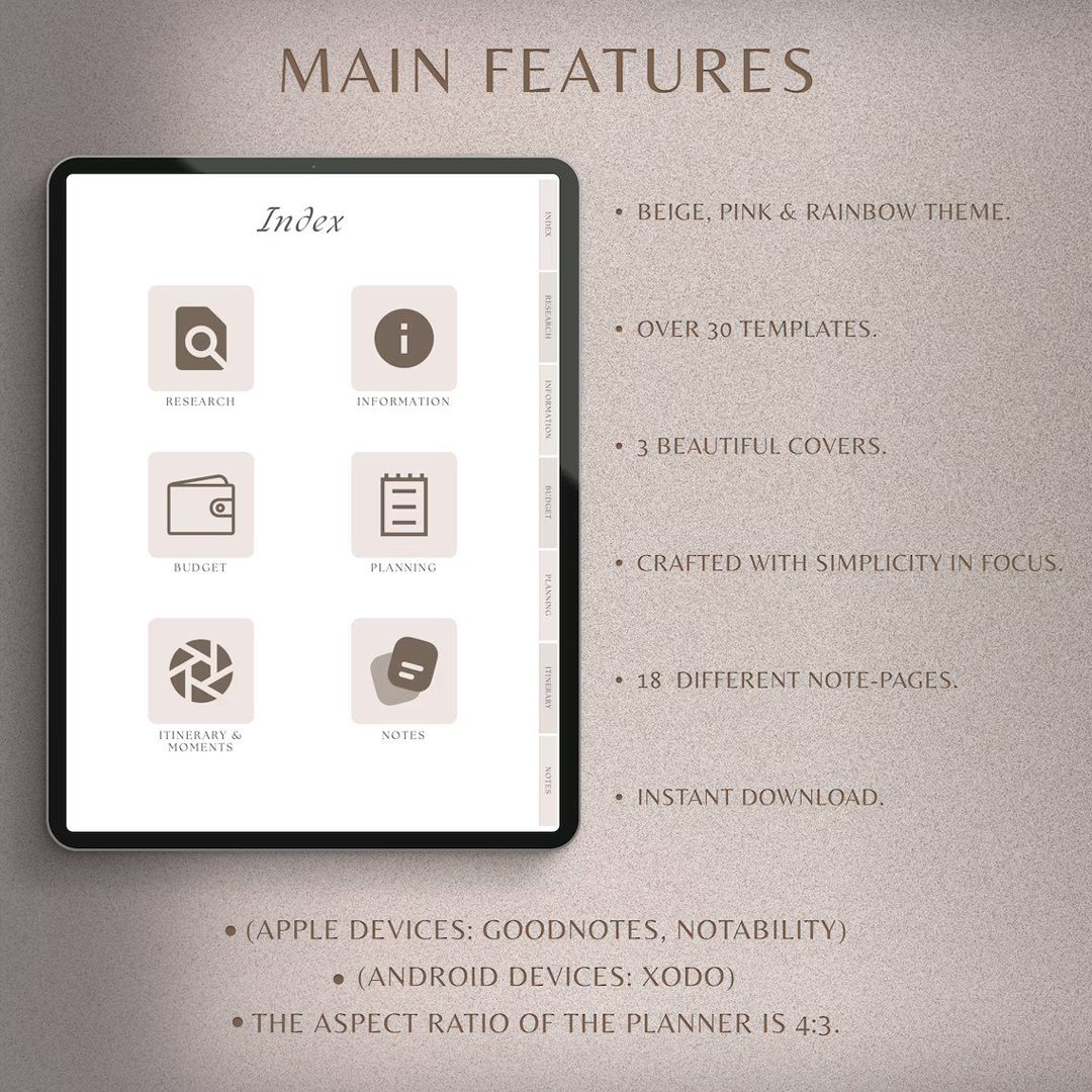 Ultimate Digital Travel Journal - Better Organized