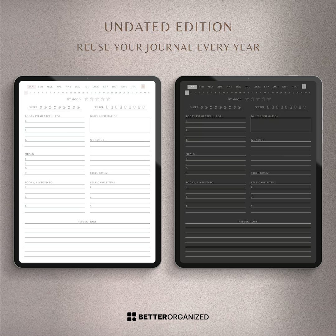 Ultimate Digital Wellness Journal - Better Organized