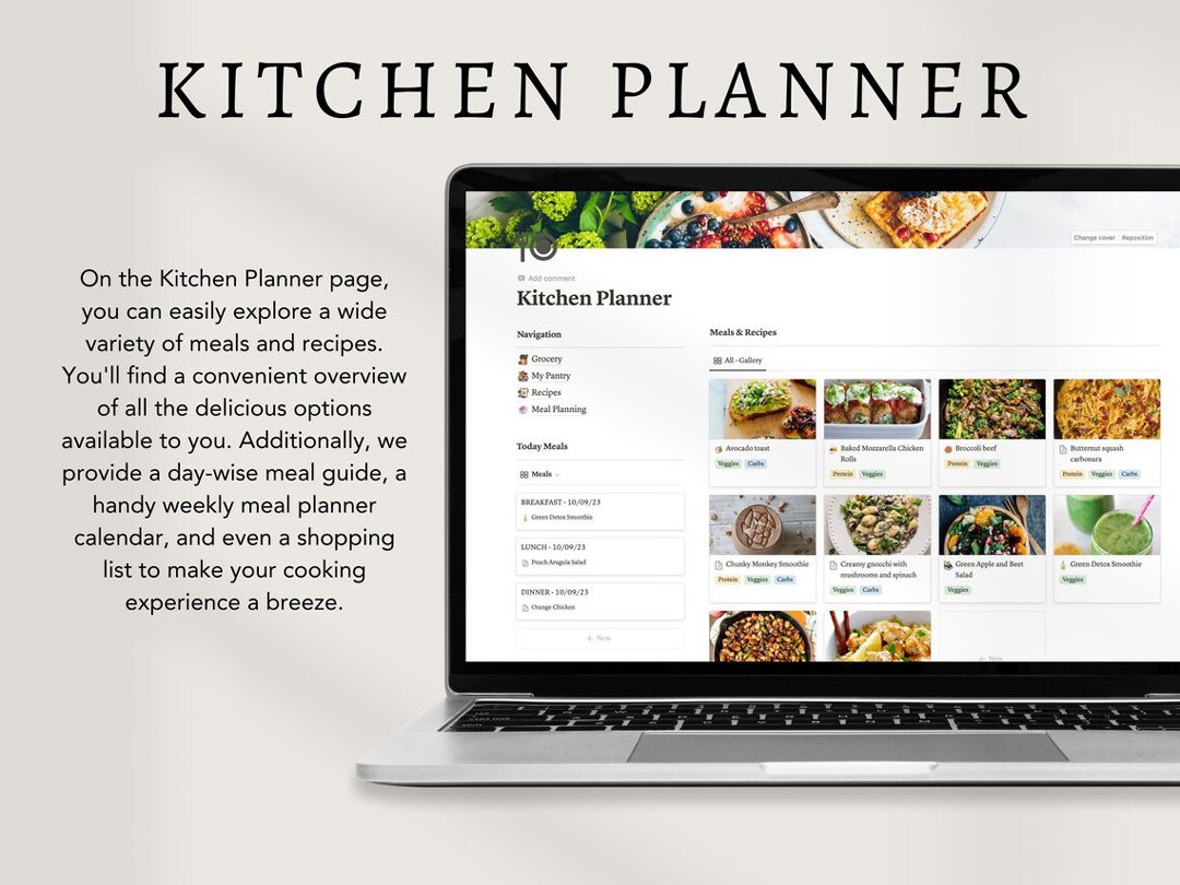 Ultimate Kitchen Planner Notion - Better Organized